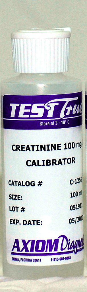Creatinine Calibrator 100 mg/dL Size 100 mL - Axiom Diagnostics